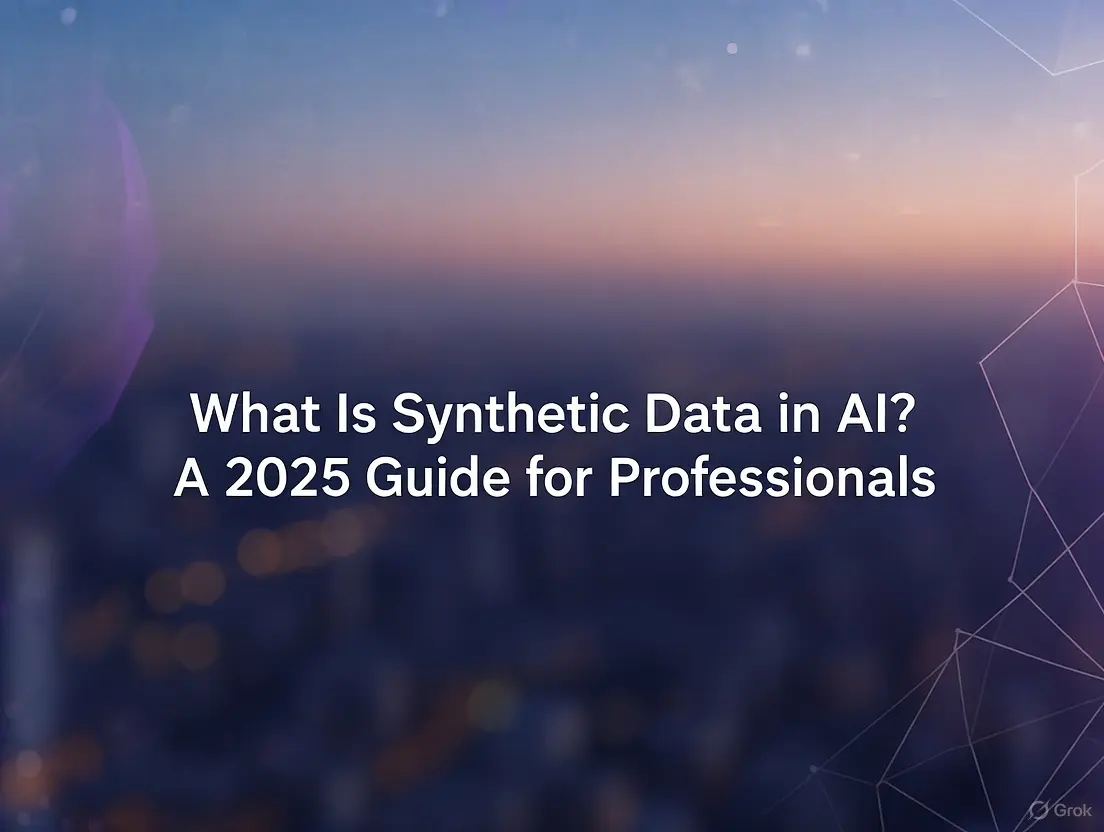What Is Synthetic Data in AI? 2025 Professional Guide